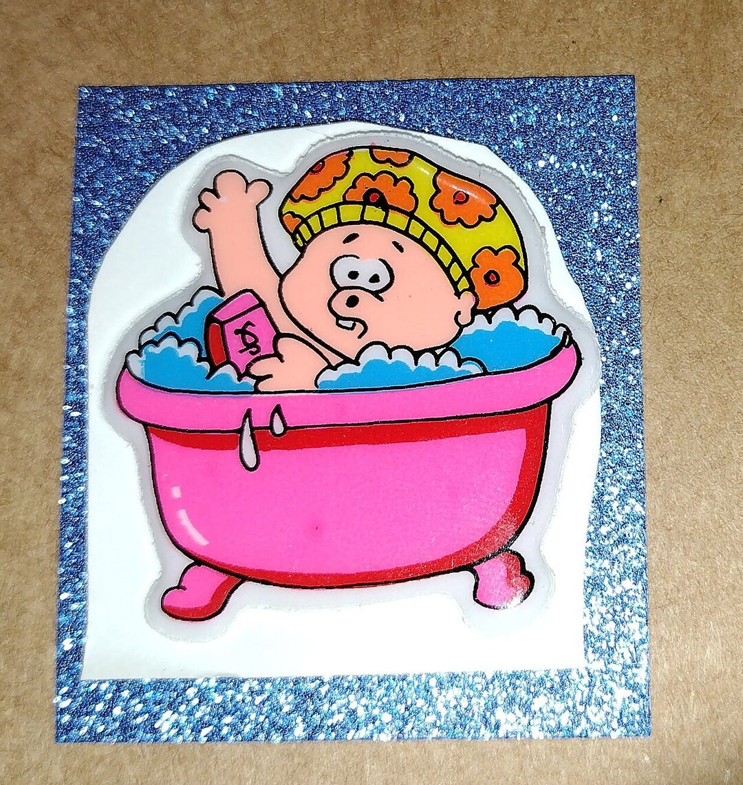 1980s Vintage Alvin and the Chipmunks in Bubble Bath, 1984 Puffy Sticker, Original Back, Rare - Etsy