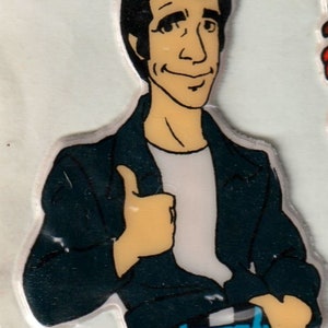 1980s Vintage Puffy Stickers, the Fonz and the Happy Days Gang Cartoon ...