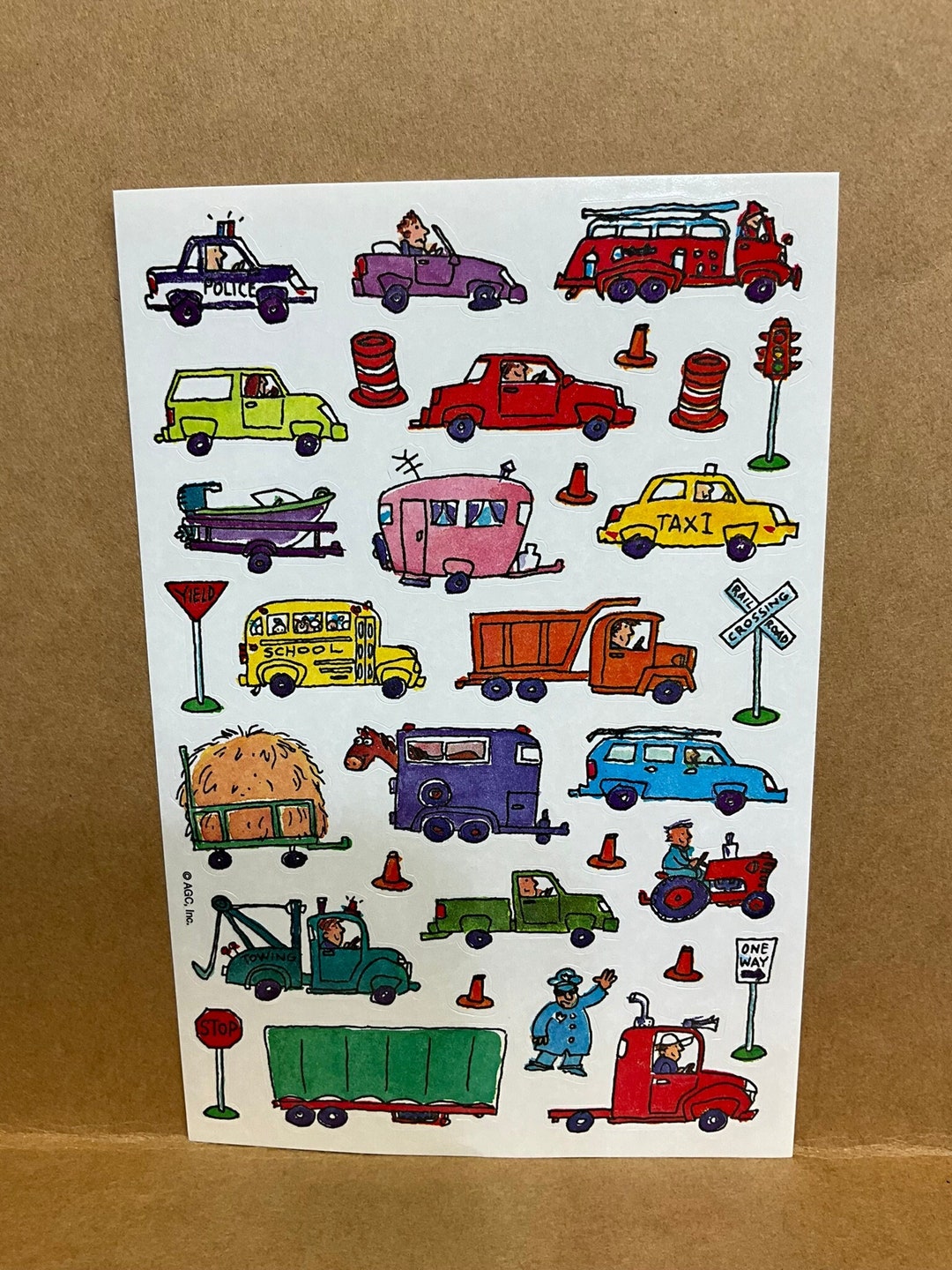Vintage 1980s 1990s 2000s American Greetings Transportation Sticker ...