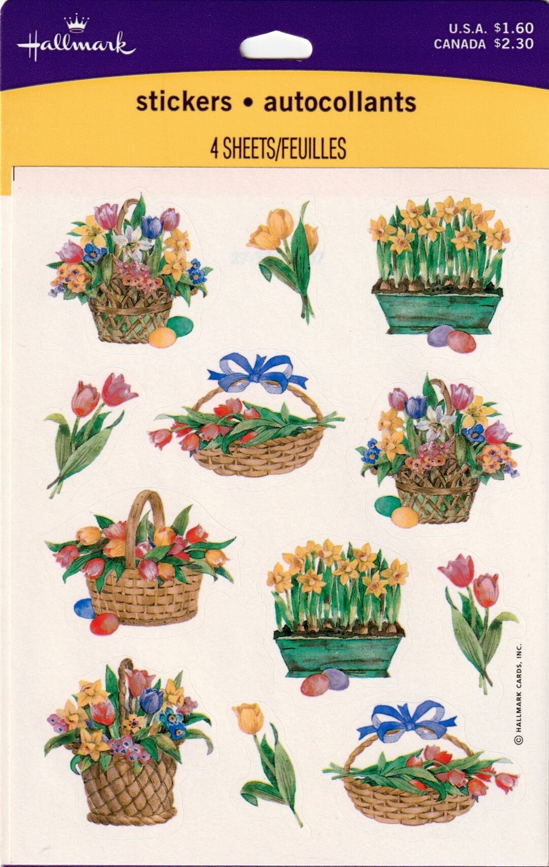 Vintage 1980s 1990s 2000s Hallmark Bright & Cheery Spring Flower ...