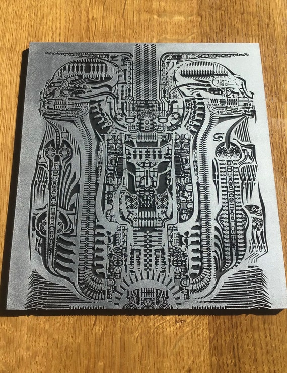 H.R. Giger Inspired Alien Tile - Etsy