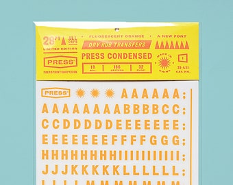 Dry Transfer Lettering - Etsy