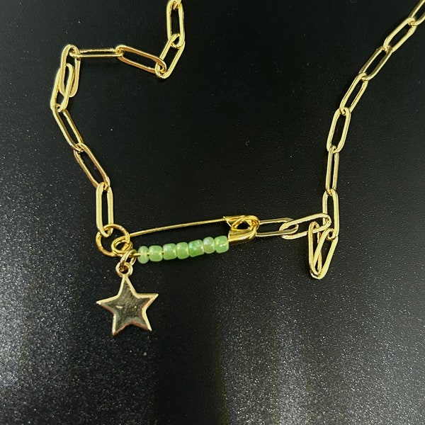 Beaded Safety Pin - Etsy