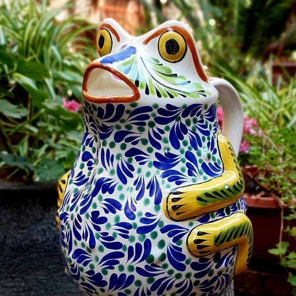 Frog Pitcher - Etsy