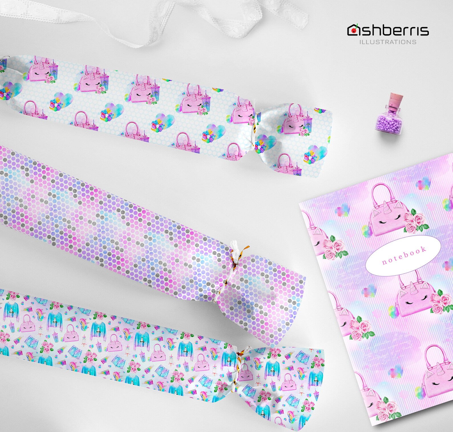 Unicorn Paper Digital Unicorn Pattern Paper Colorful Paper - Etsy