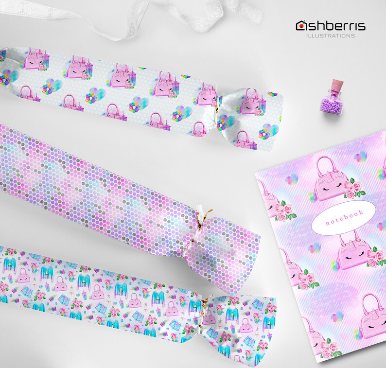 Unicorn Paper Digital Unicorn Pattern Paper Colorful Paper - Etsy