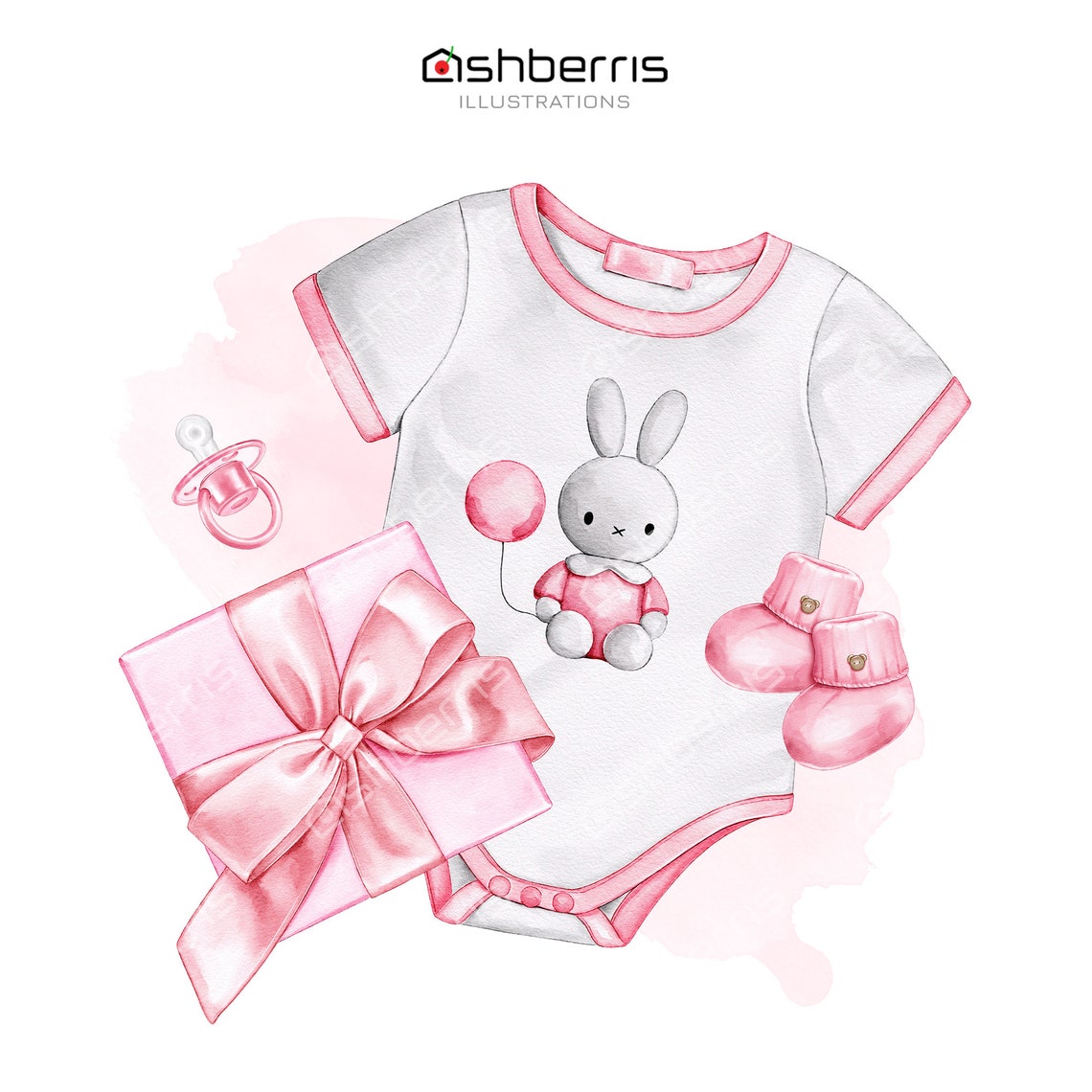 Baby Girl Clipart Elements Pregnancy Clip Art Newborn - Etsy