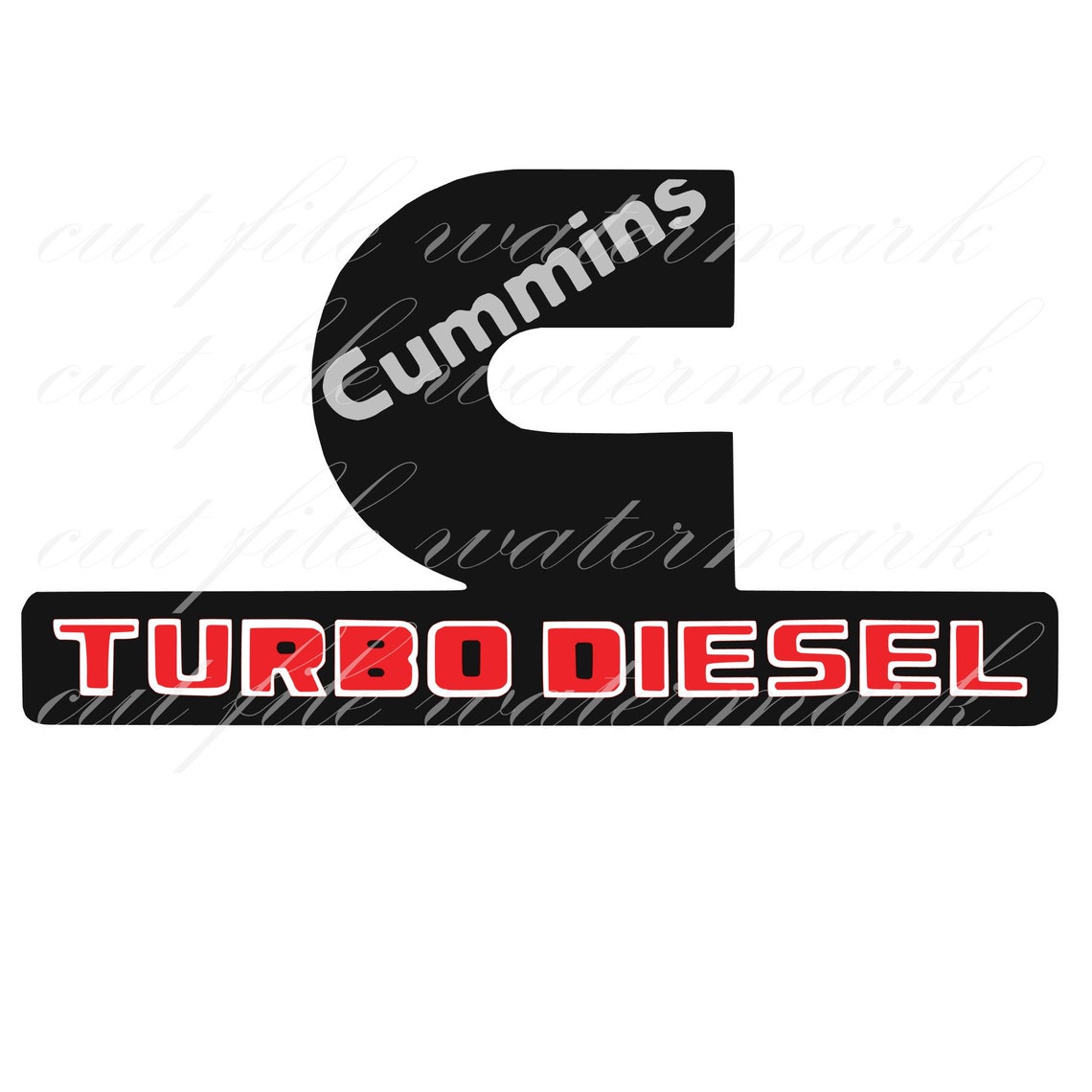 Cummins Logo Cut Files SVG & Studio 3 File Silhouette Brother | Etsy