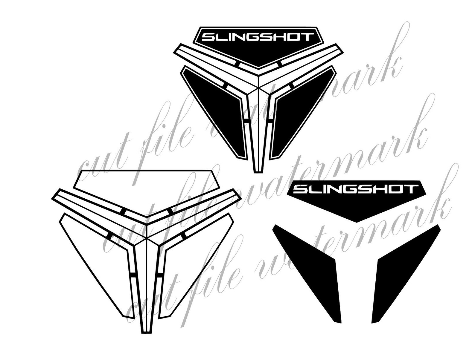Slingshot SS Polaris Cut Files SVG & Studio 3 File for Silhouette ...
