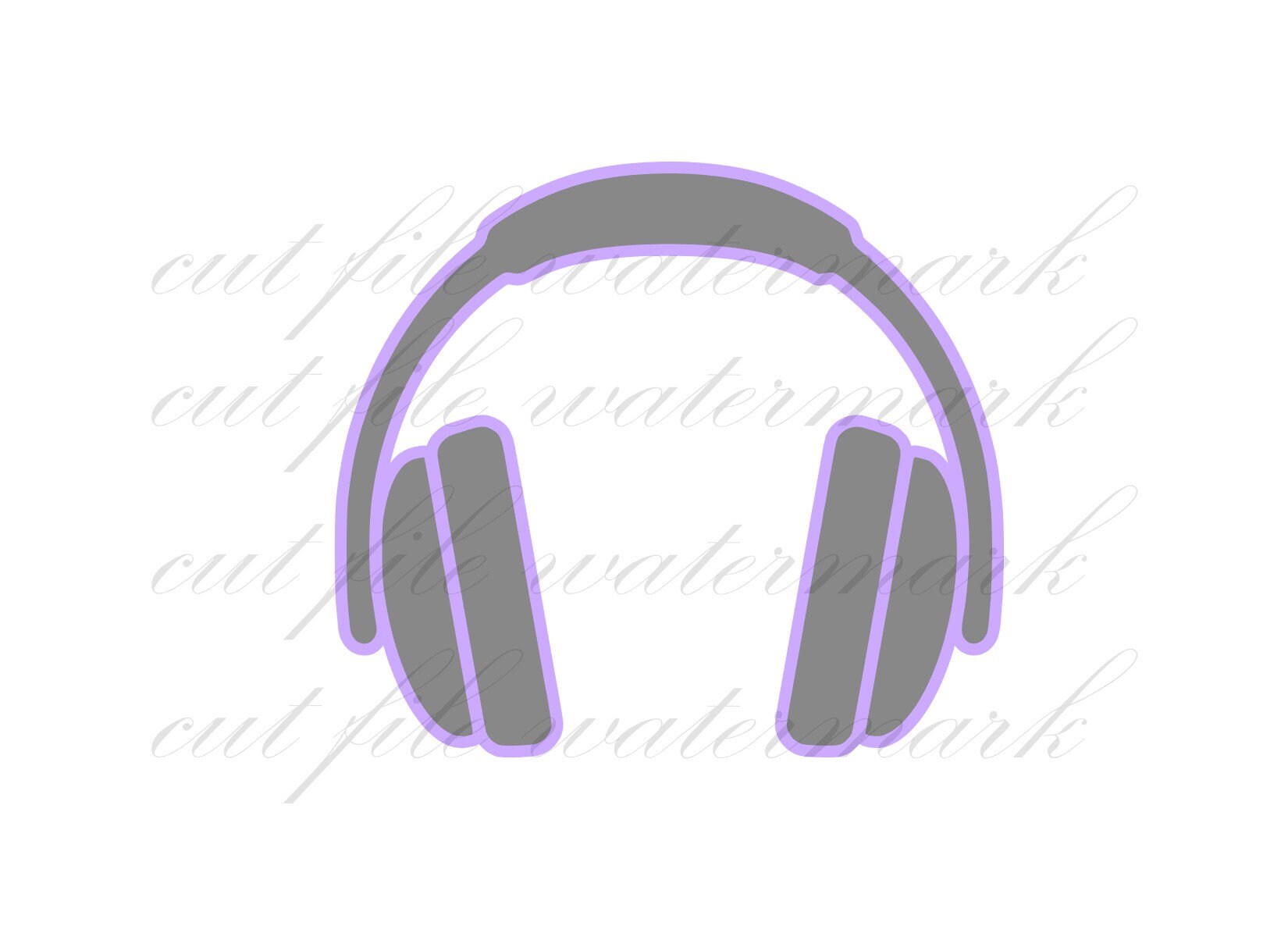Headphones Stencil