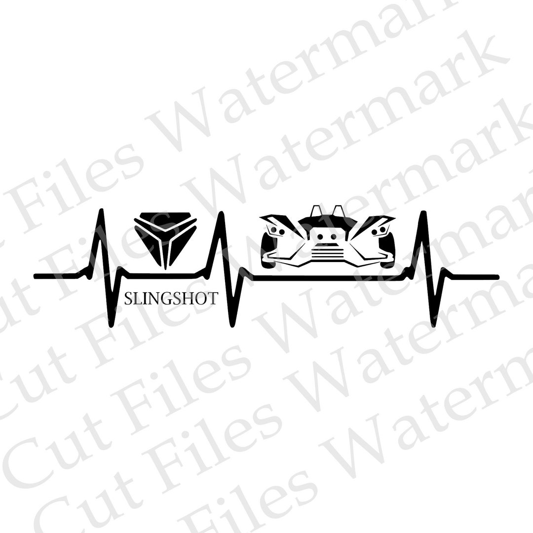 Heartbeat Slingshot SS Polaris Cut Files SVG & Studio 3 File Silhouette ...