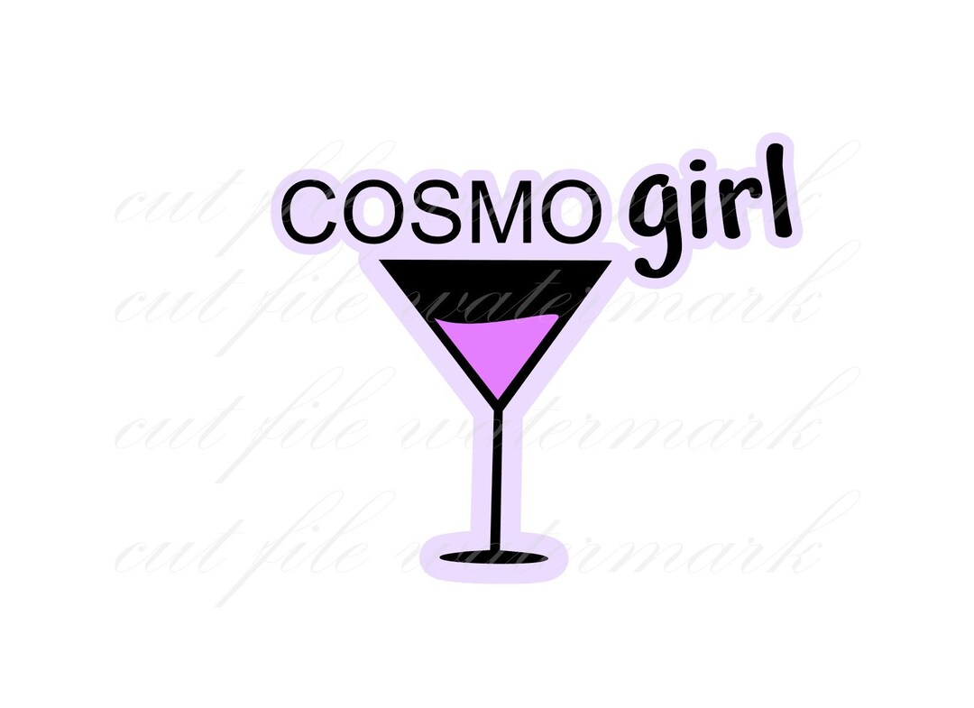 Cosmo Cosmopolitan Tropical Drink Digital PNG SVG & Studio 3 File for ...