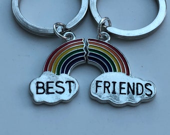 Best Friend Keychain - Etsy UK