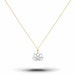 10k 14k 18k Gold Diamond Lotus Necklace / Diamond Lotus Floral Necklace ...