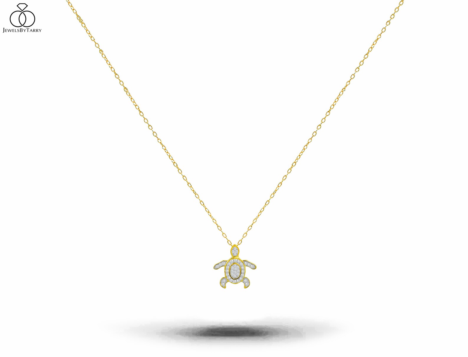 10k 14k 18k Solid Gold Turtle Necklace / Sea Life Turtle - Etsy