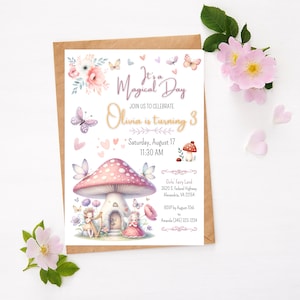 Beautiful Fairy Themed Invitation Template - Etsy
