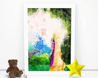 Tangled printable | Etsy