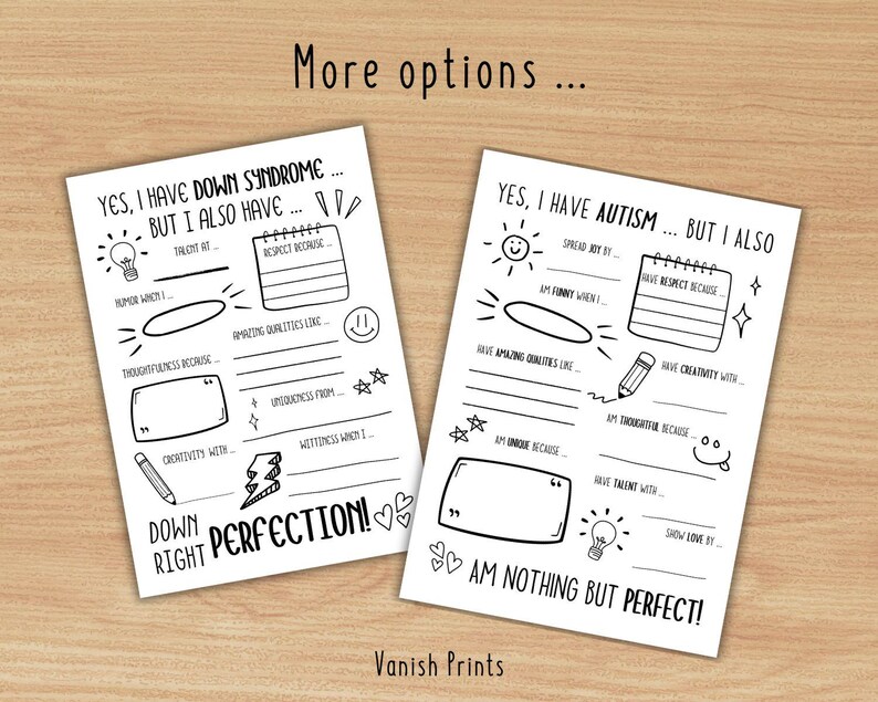 Cerebral Palsy Awareness Activity Page: All About Me (printable PDF) - Etsy