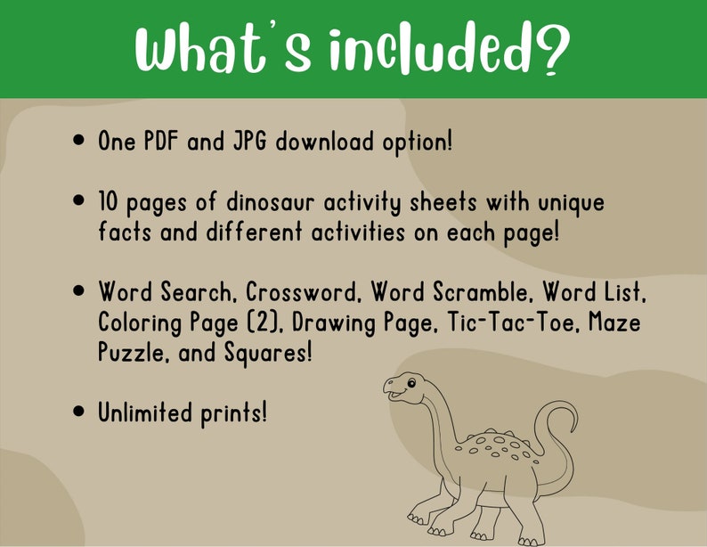 Printable Dinosaur Activity Sheets, Dinosaur Coloring Pages, Kids ...