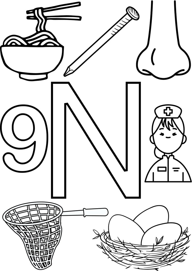 Alphabet Coloring Pages, Kids Printable Abc's, Printable Classroom ...