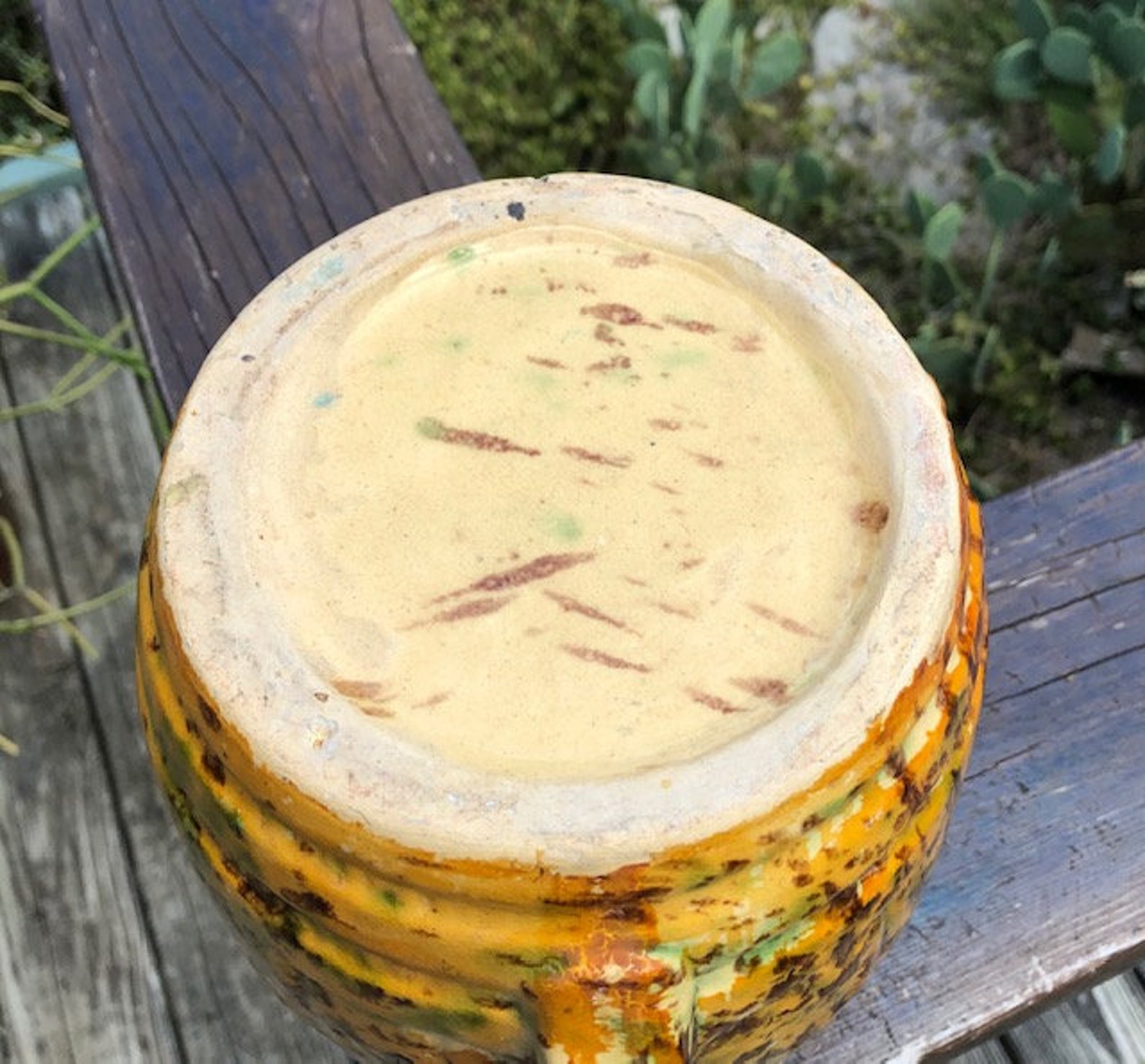 Rare, Vintage Morton Pottery Multi-color Spatterware / Spongeware ...