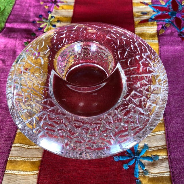 Orrefors Crystal Discus Vintage Candle Holder / Tea Light Holder ...