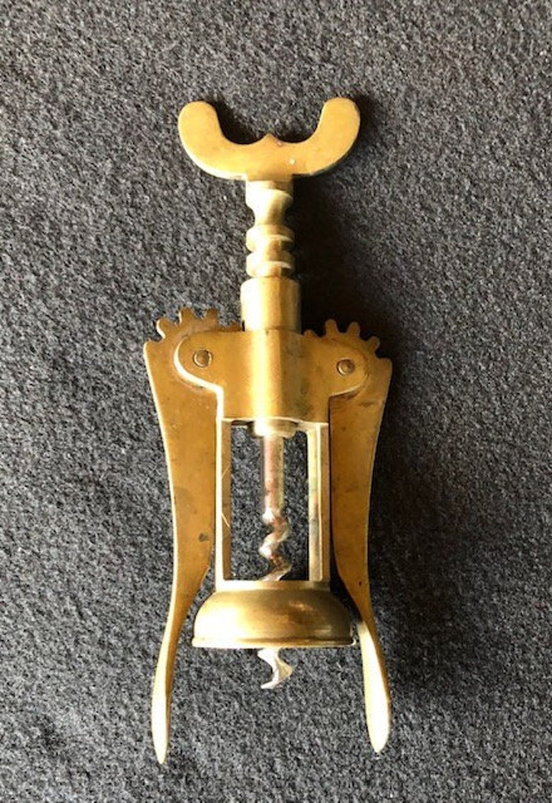 Mid-century Modern Tower Lever Brass Corkscrew Vintage | Etsy