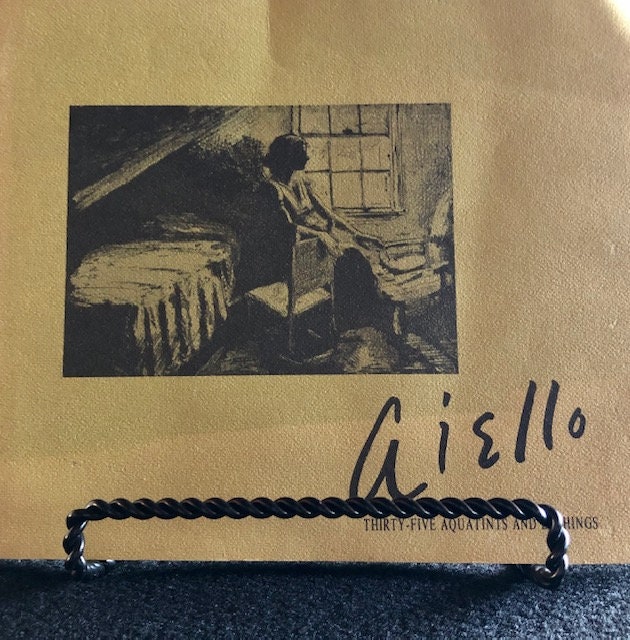 Vintage John Aiello Original Aquatint Woman by | Etsy