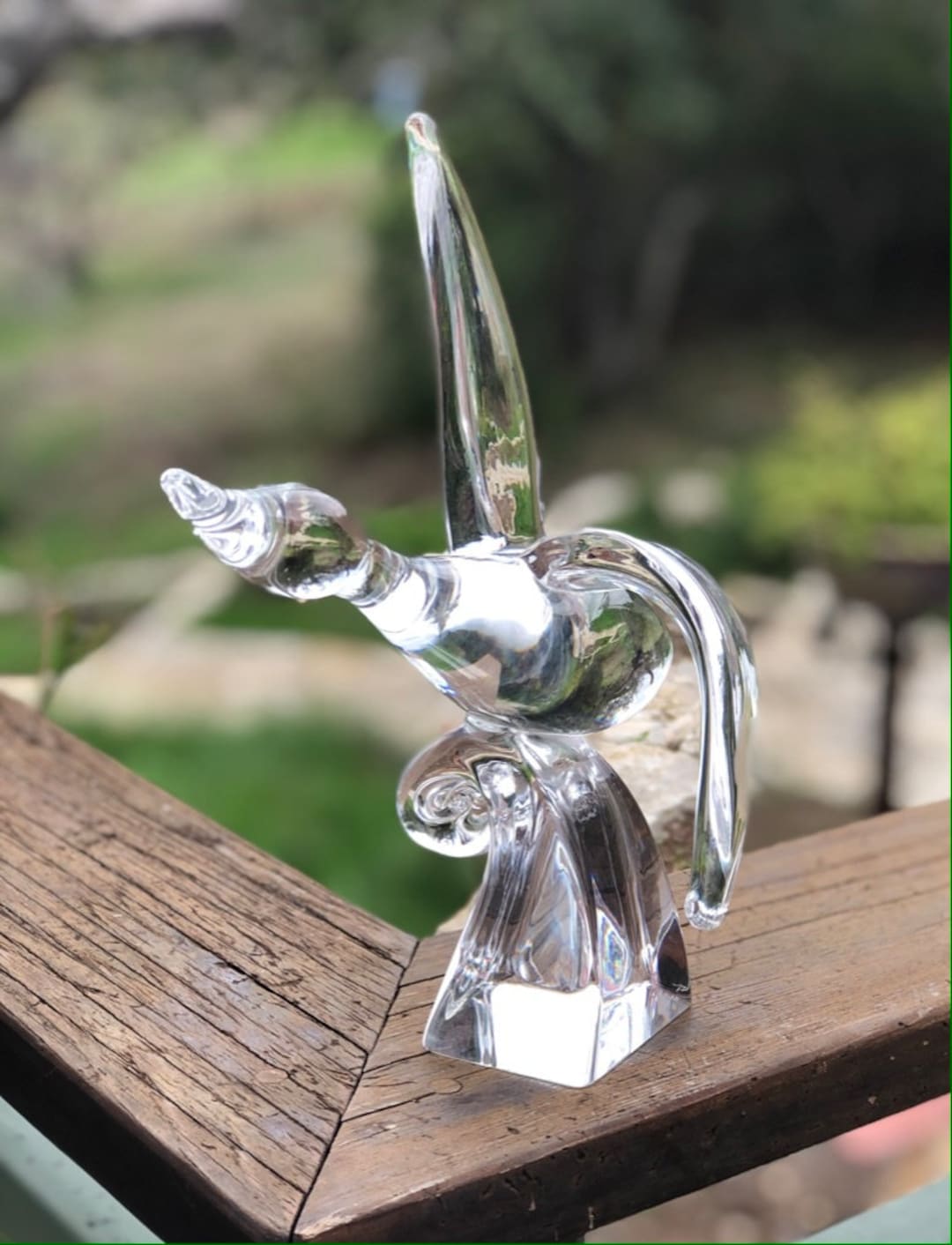 Mid Century Modern Steuben "water Bird in Flight" by Lloyd Atkins - Etsy