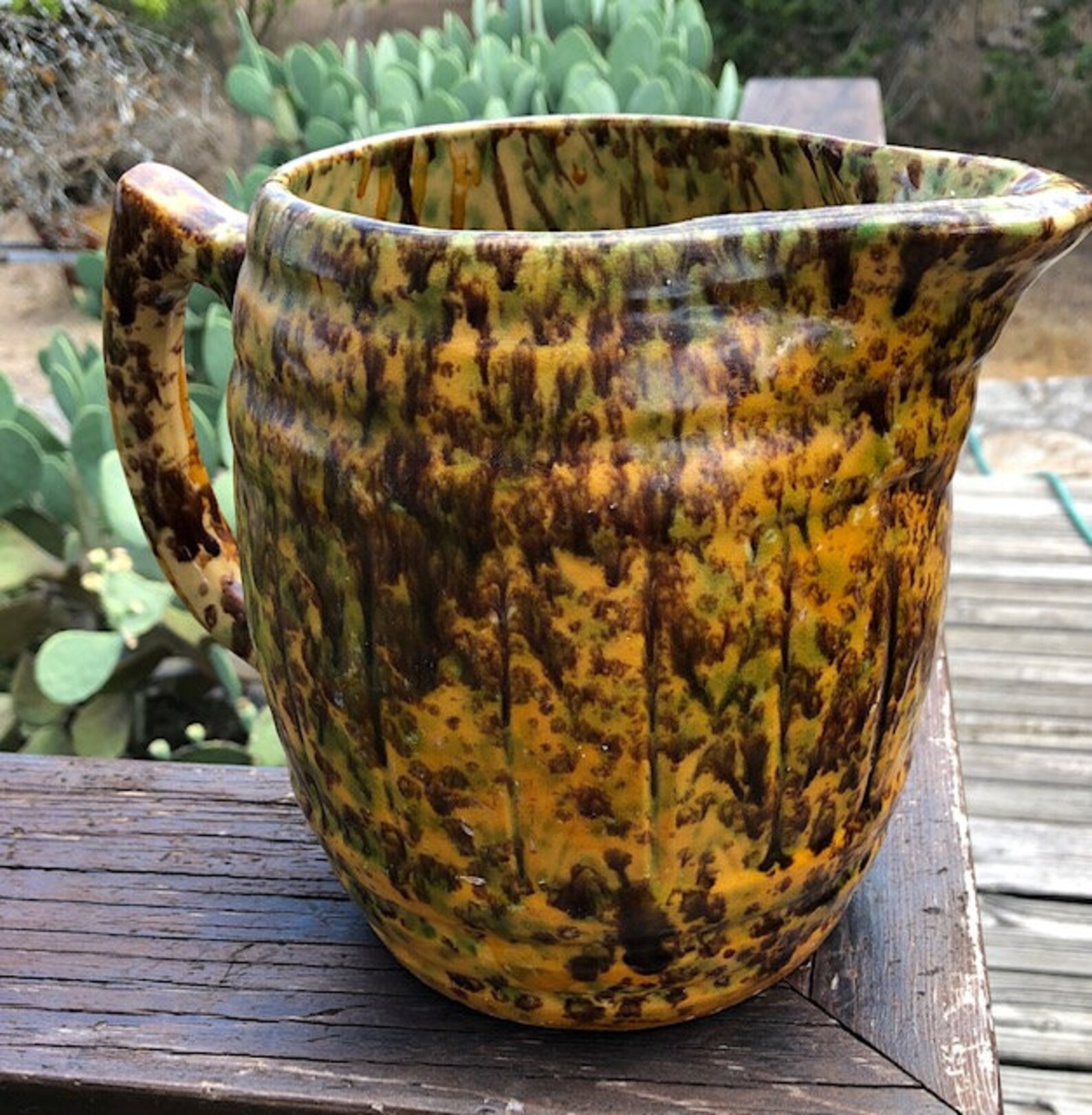 Rare, Vintage Morton Pottery Multi-color Spatterware / Spongeware ...