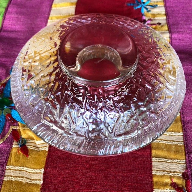 Orrefors Crystal Discus Vintage Candle Holder / Tea Light Holder ...