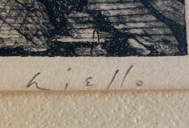 Vintage John Aiello Original Aquatint Woman by | Etsy