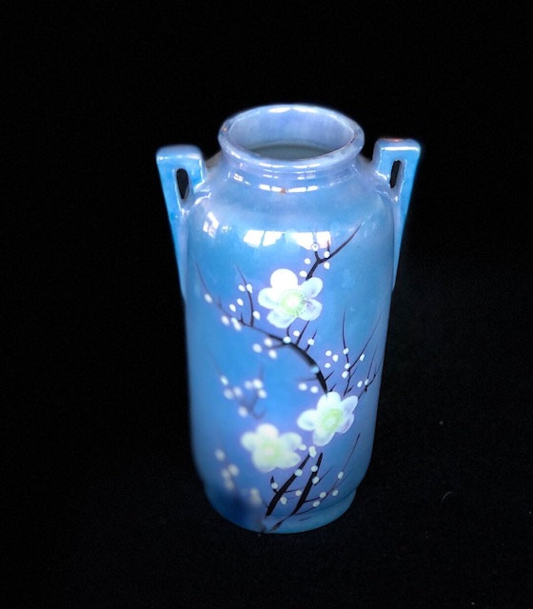 Vintage Hand Painted Made in Japan Lustreware Vase - Etsy