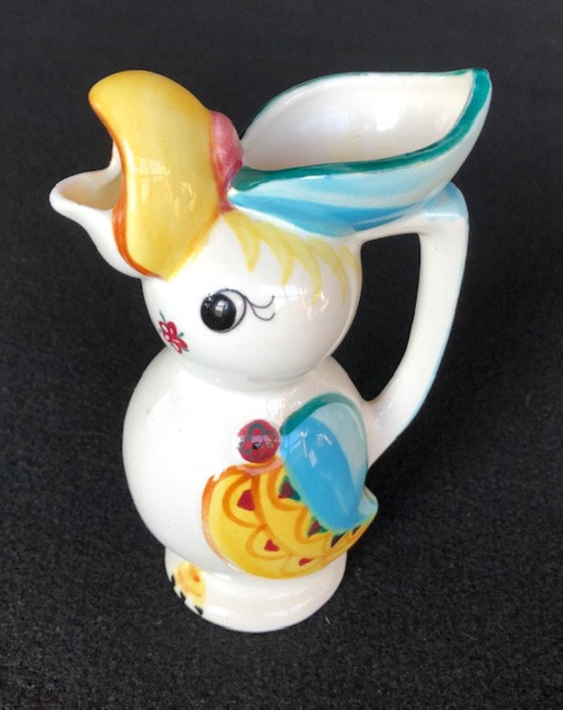 Parrot / Cockatoo Bird Creamer / Pitcher Hand Painted Vintage Japan - Etsy