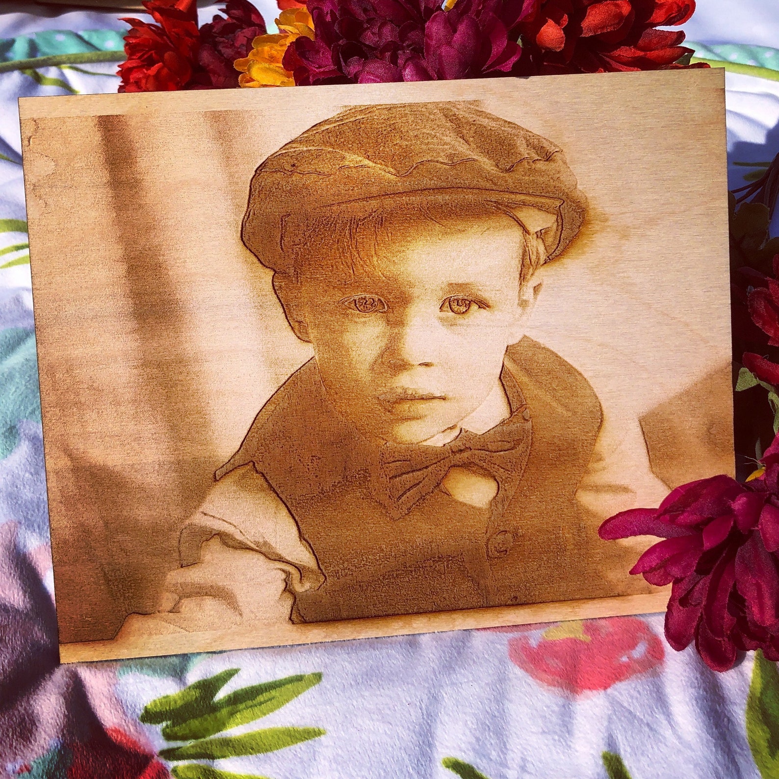 Laser Cut Photographs Engraved Portrait Engraved - Etsy UK