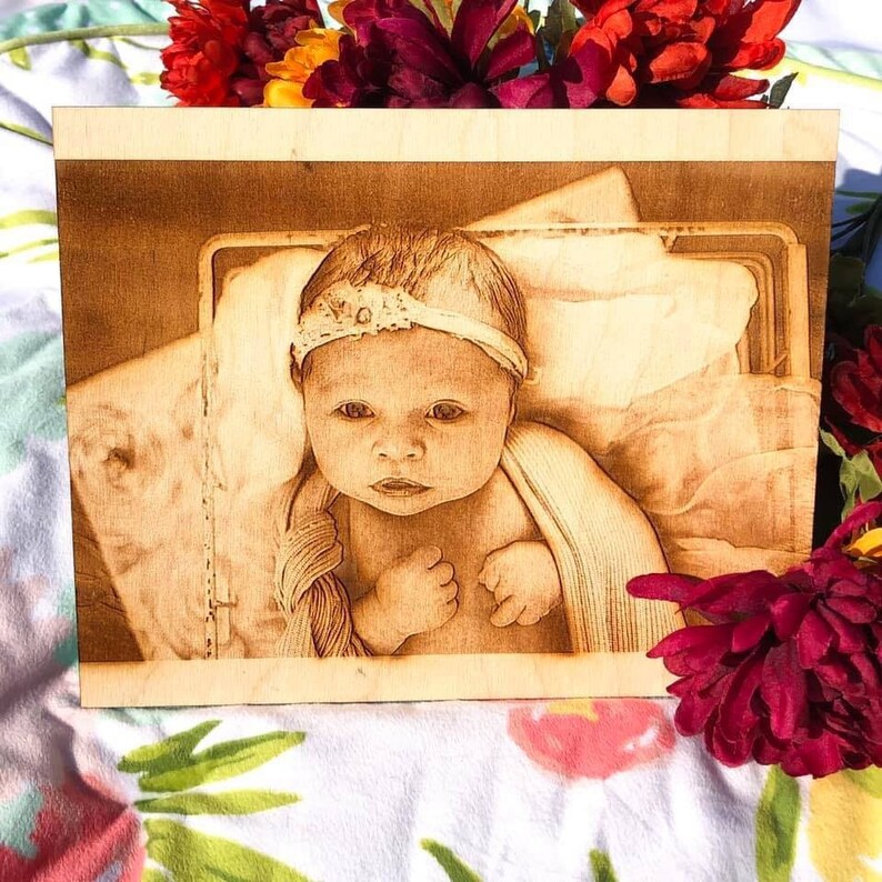 Laser Cut Photographs Engraved Portrait Engraved | Etsy