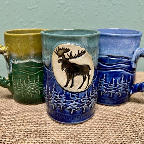 Moose Mug Animal Mug Moose Gift Wildlife Camping Coffee - Etsy