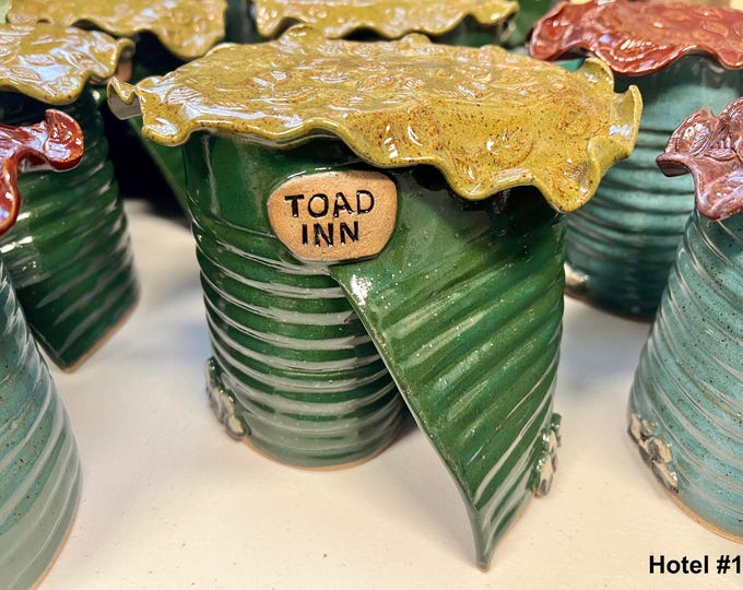 Handmade/toad Hotel/toad Inn/ Toad Home/toad Abode/toad Hut/ceramic ...