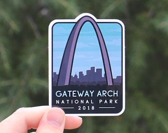 Gateway Arch National Park Weatherproof Vinyl Sticker - Etsy