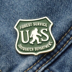 Sasquatch Department Enamel Pin - US Forest Service Lapel Pin - Etsy