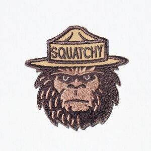 Squatchy Patch, Iron on Embroidered Bigfoot Patch, Yeti, Sasquatch Patch - Etsy
