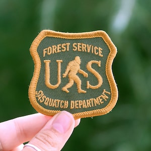 US Sasquatch Department - Iron on Embroidered Patch - Etsy