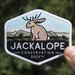 Jackalope Conservation Society Iron on Embroidered Patch Cryptozoology Woven Emblem to Be Put on ...