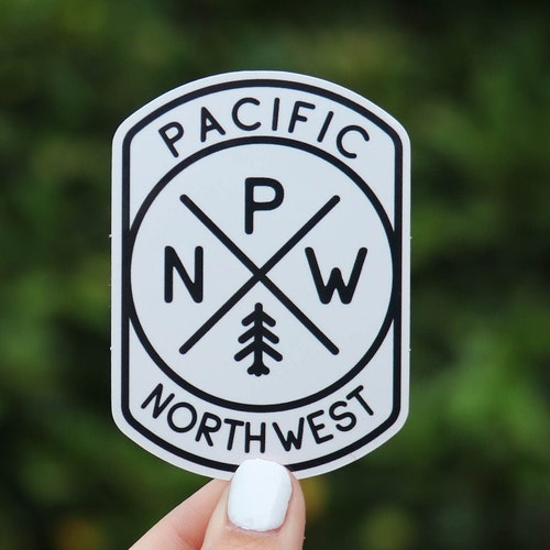 Pacific Northwest PNW Waterproof Vinyl Sticker UV Resistant - Etsy