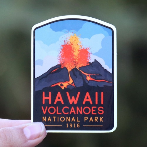 Hawaii Volcanoes National Park Waterproof Vinyl Sticker UV - Etsy