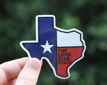 Texas Lone Star Sticker - Etsy