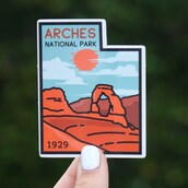 Utah State Arches National Park Waterproof Vinyl Sticker UV - Etsy