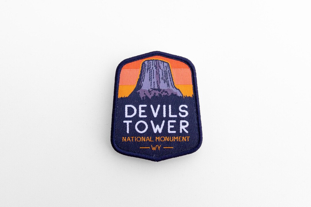 Devils Tower National Monument Patch | Iron on Woven and Stitched Patch ...