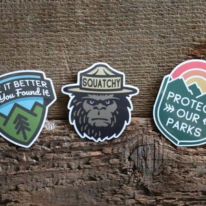Protect Our Parks Waterproof Vinyl Sticker, UV Resistant Decal, Laptop ...