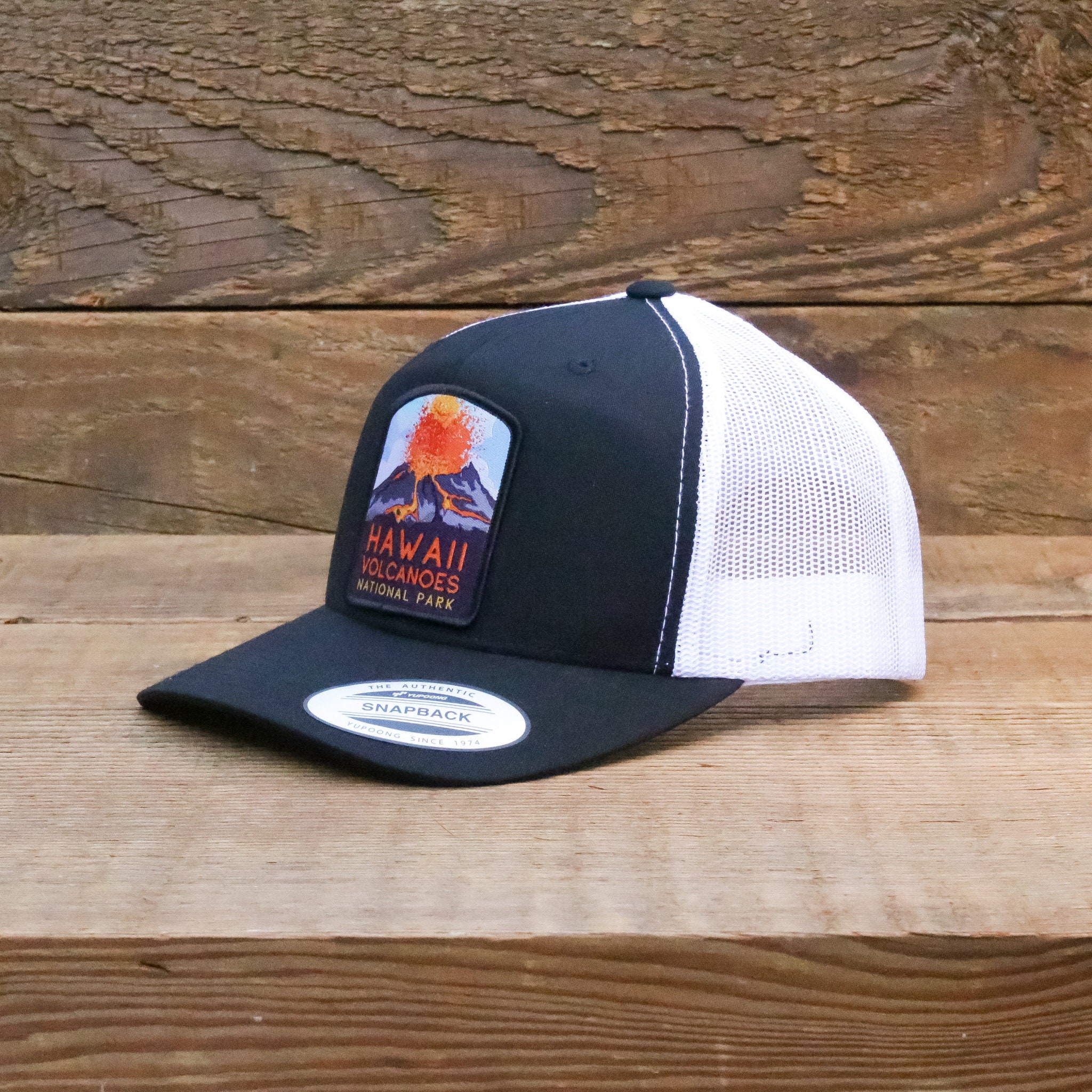 Hawaii Volcanoes National Park Trucker Hat - Yupoong Snapback Cap - Etsy